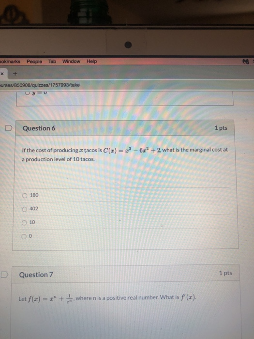 Solved ookmarks People Tab Window Help + | Chegg.com