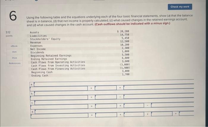 Solved Using the following table and the equations | Chegg.com