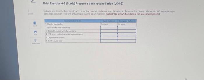Solved Brief Exercise 4-7 (Static) Identify terms associated | Chegg.com