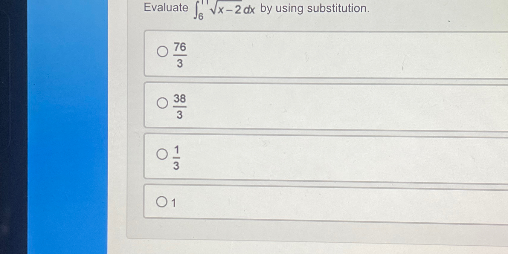 Solved Evaluate ∫611x-22dx ﻿by using substitution.763383131 | Chegg.com