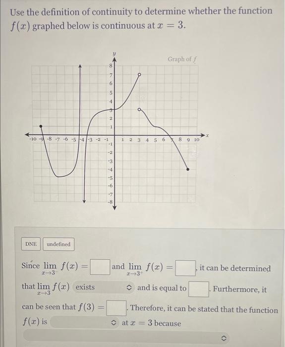 Solved Use The Definition Of Continuity To Determine Whether