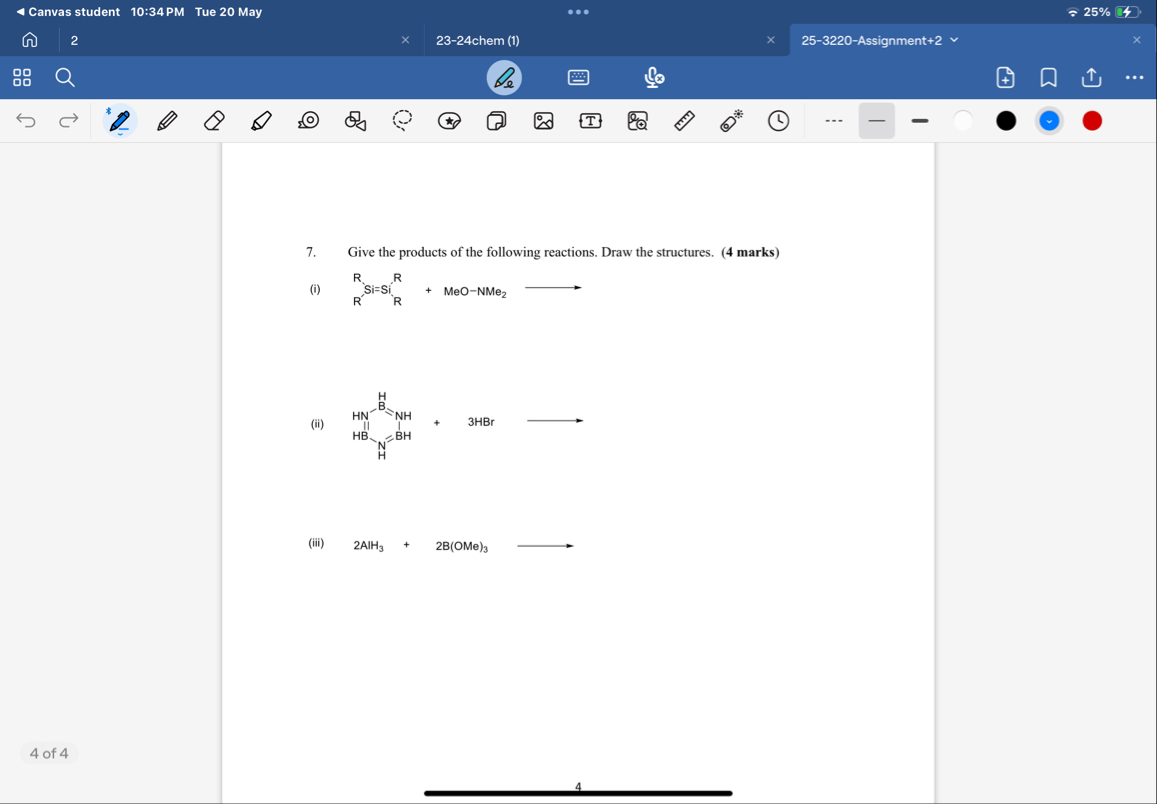 Solved Give the products of the following reactions. Draw | Chegg.com