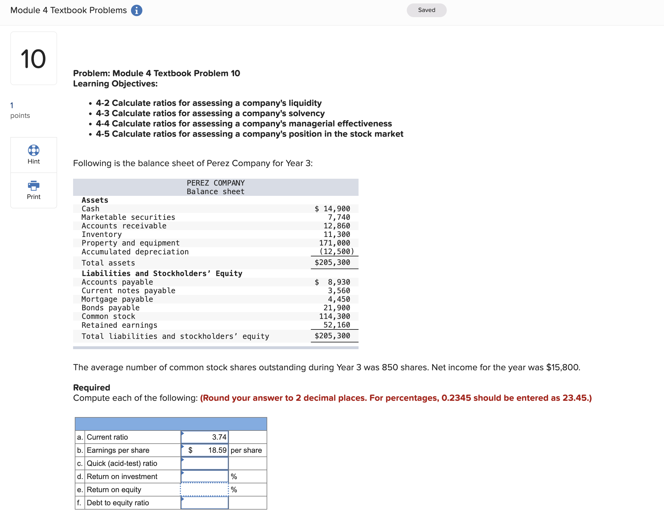 Solved Problem Module 4 ﻿textbook Problem 10learning