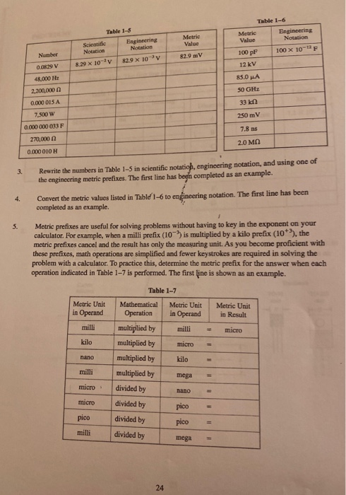 Solved Table 1 6 Metric Engineering Value Notation Metric