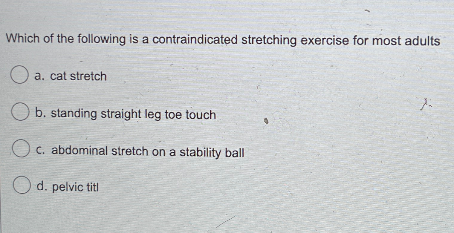 Solved Which of the following is a contraindicated | Chegg.com