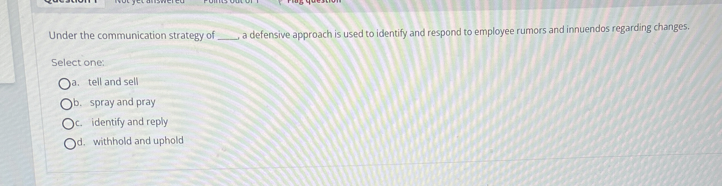 Solved Under the communication strategy of q, ﻿a defensive | Chegg.com