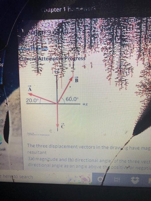 Solved The three displacement vectors in the draw resultant | Chegg.com