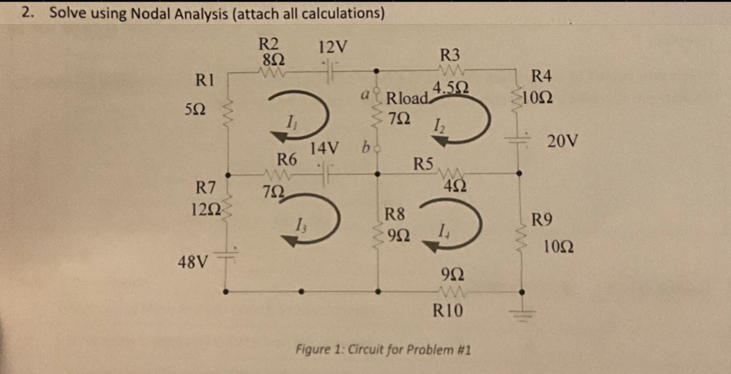 Solved Use nodal analysis to find all node voltages. please | Chegg.com
