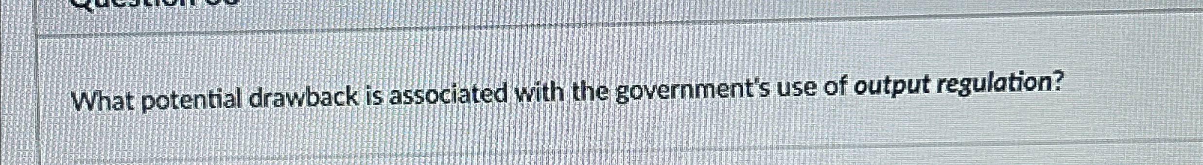 Solved What potential drawback is associated with the | Chegg.com