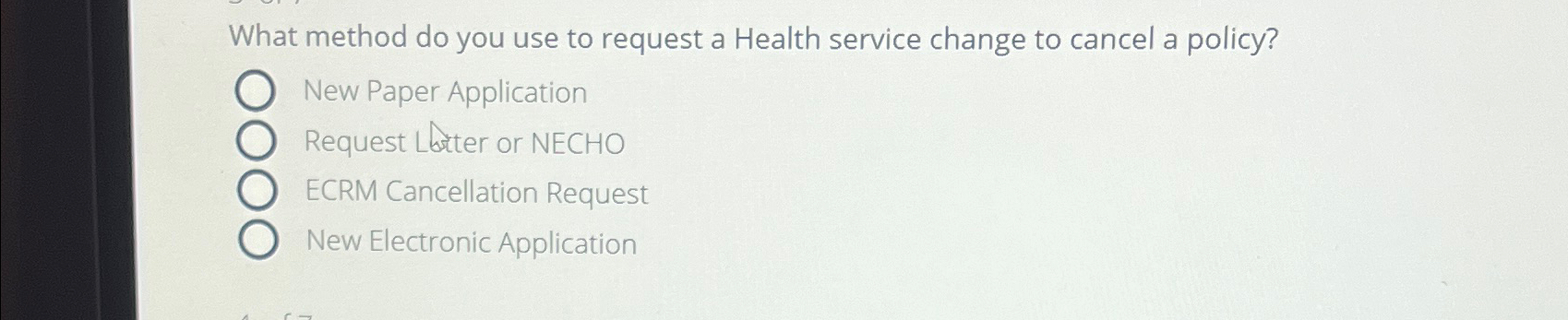 Solved What method do you use to request a Health service | Chegg.com