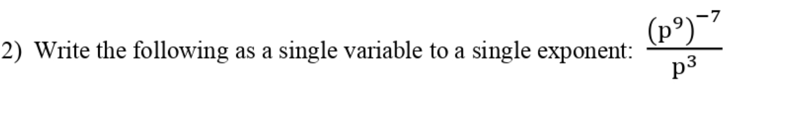 Solved Write the following as a single variable to a single | Chegg.com