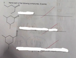 Solved Name each of the following compounds | Chegg.com