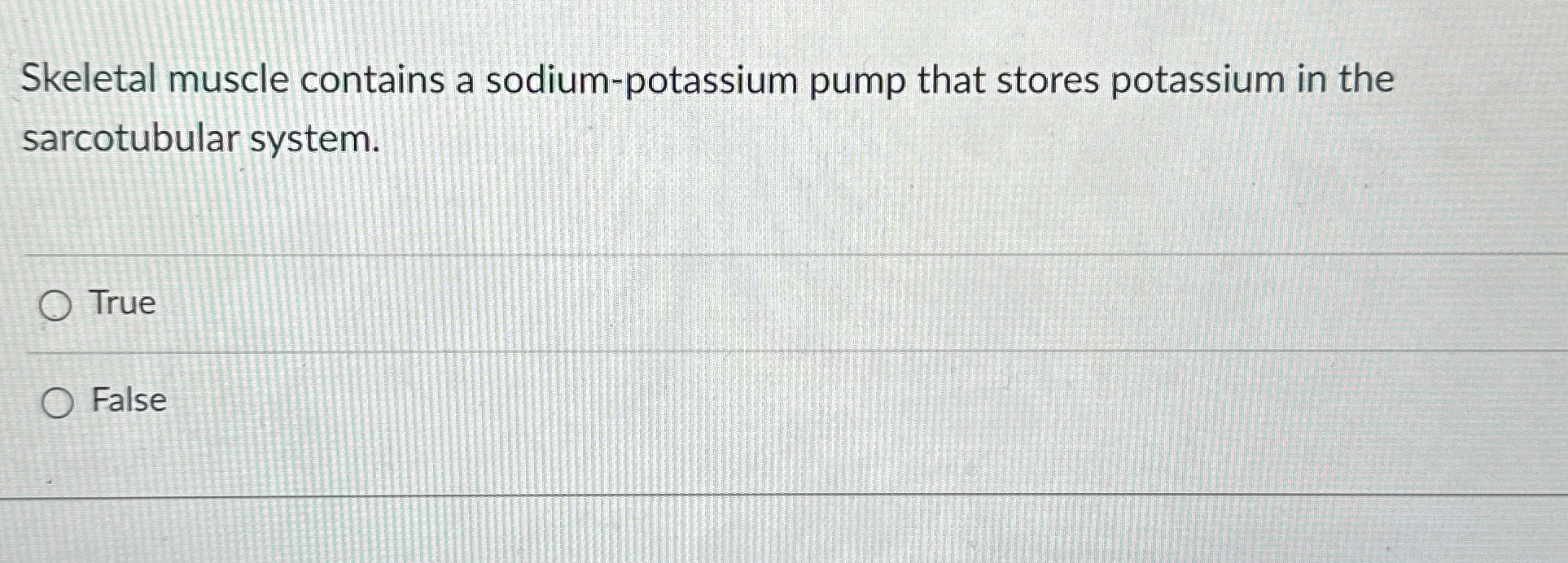 Solved Skeletal muscle contains a sodium-potassium pump that | Chegg.com