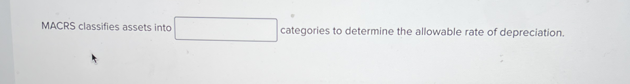 Solved MACRS classifies assets intc categories to determine | Chegg.com