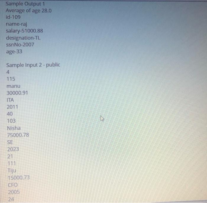 Solved Title: Employee Create a class Employee with below | Chegg.com