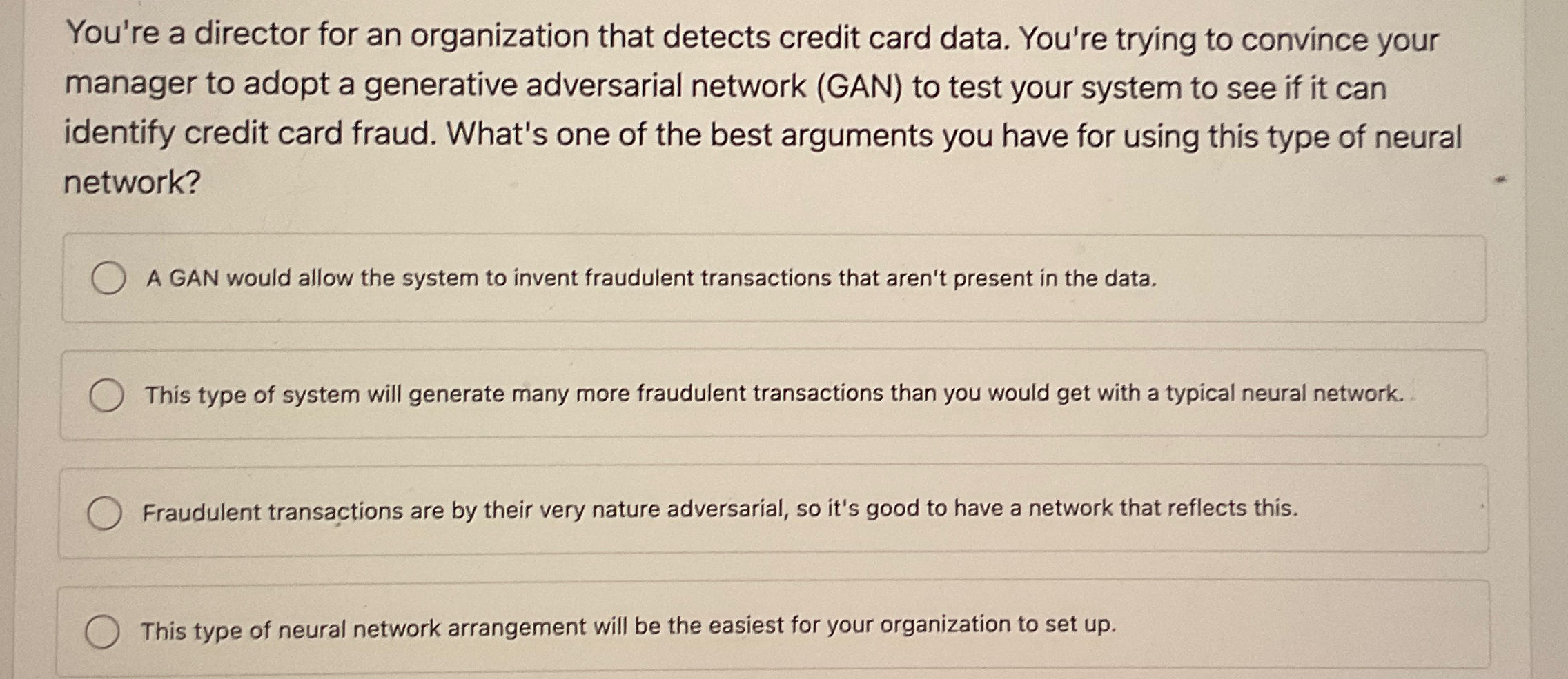 Solved You're a director for an organization that detects | Chegg.com