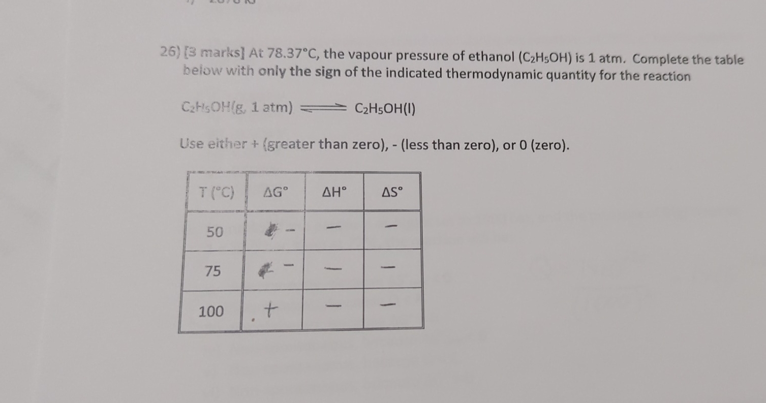 Solved [3 ﻿marks] ﻿At 78.37°C, ﻿the vapour pressure of | Chegg.com