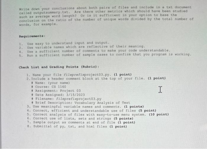 Solved Project Description: The purpose of this project is | Chegg.com