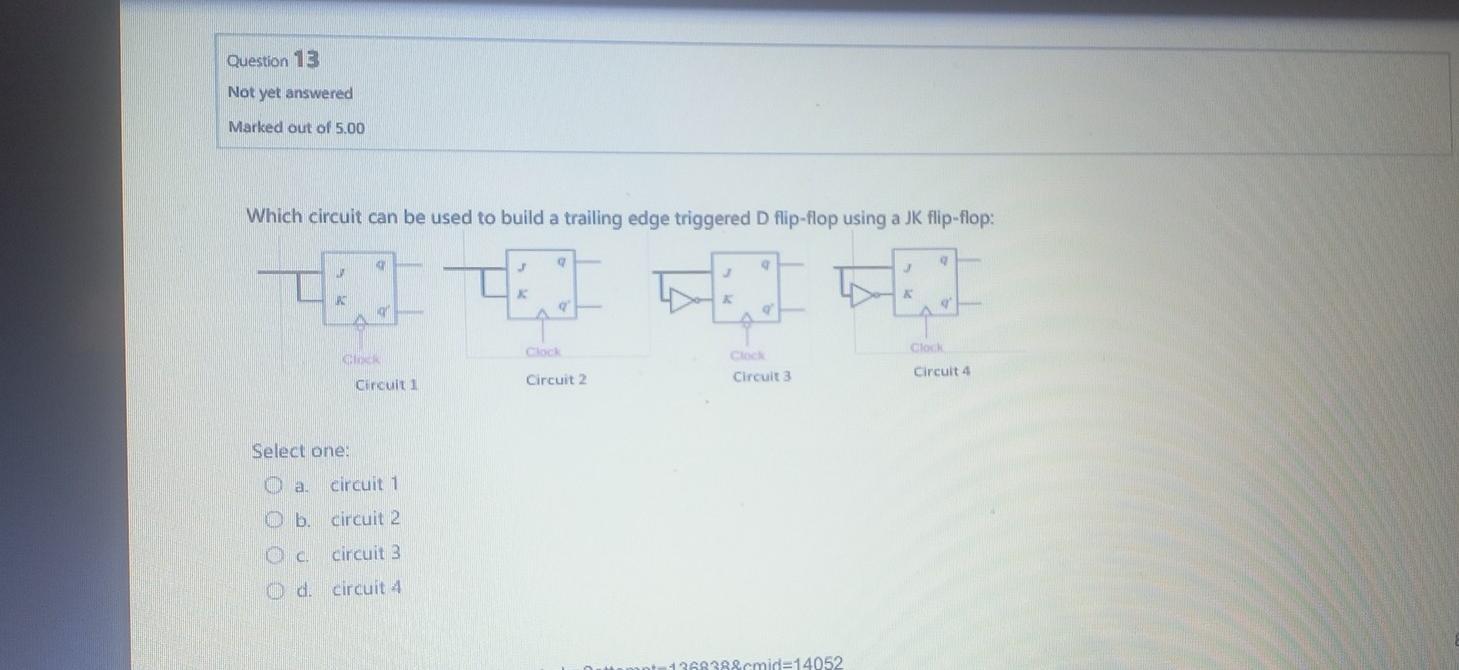 Solved Which circuit can be used to build a trailing edge | Chegg.com