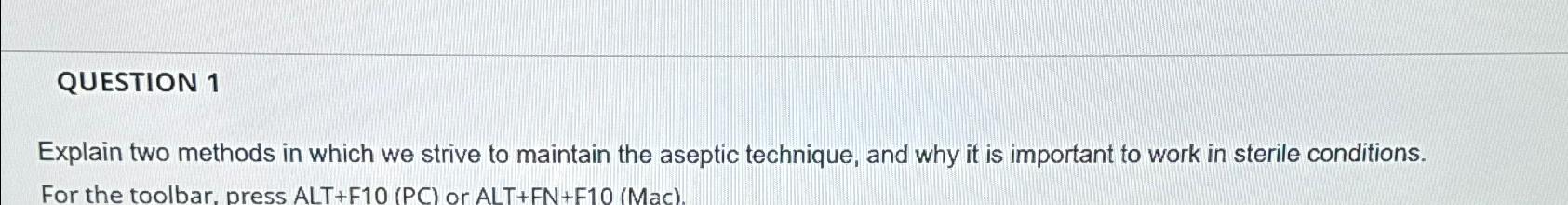 Solved QUESTION 1Explain two methods in which we strive to | Chegg.com