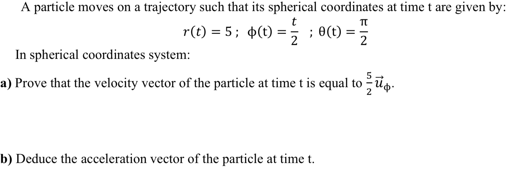 Solved A particle moves on a trajectory such that its | Chegg.com