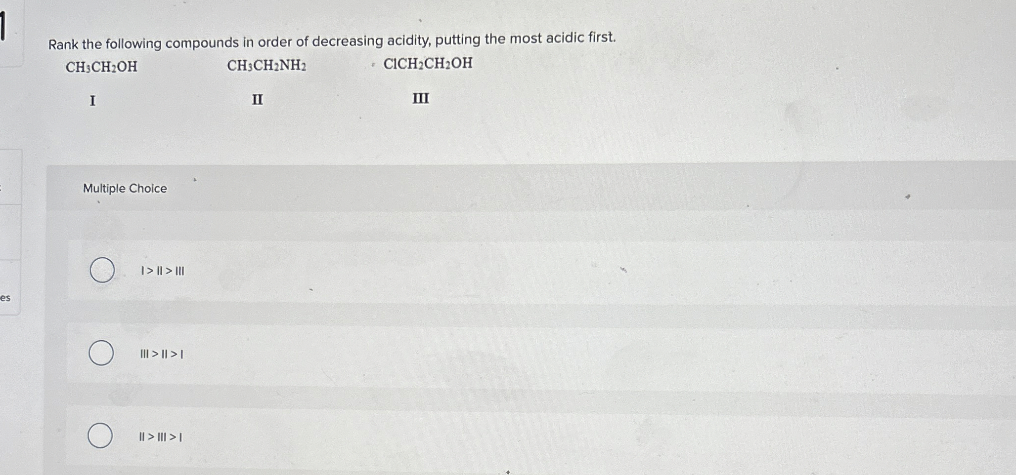 Solved Rank the following compounds in order of decreasing | Chegg.com