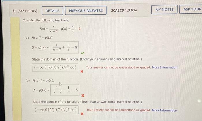 Solved 6. [0/8 Points] DETAILS Consider the following | Chegg.com