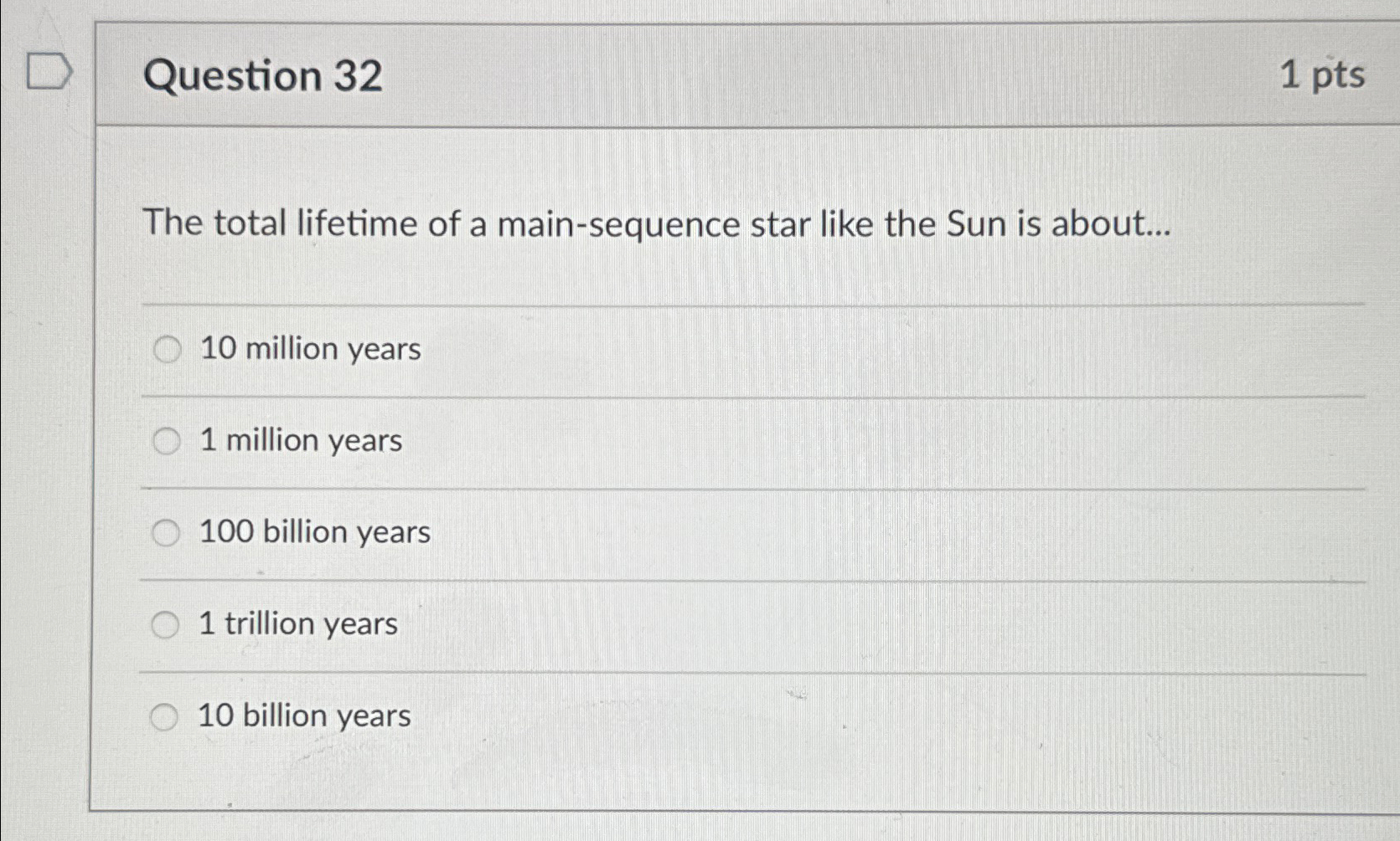 Solved Question 321 ﻿ptsThe total lifetime of a | Chegg.com