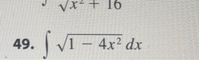 Solved i need help for how to do the trig sub when | Chegg.com