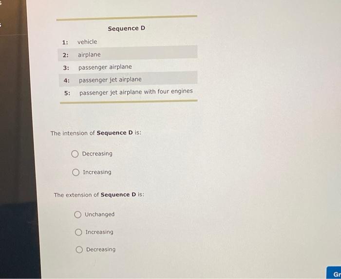 8. Differing Intension and Extension In a series of | Chegg.com