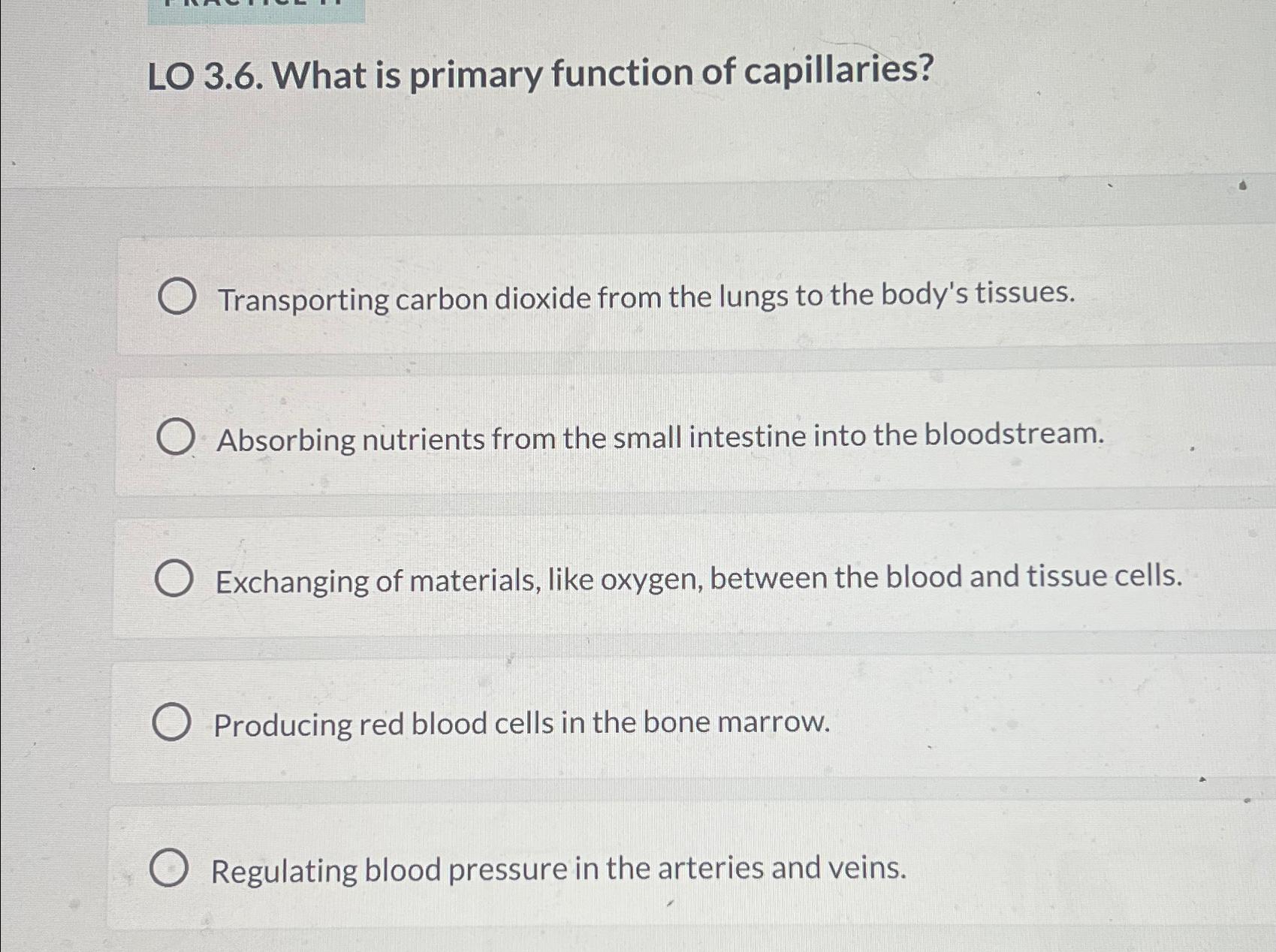 Solved LO 3.6. ﻿What is primary function of | Chegg.com