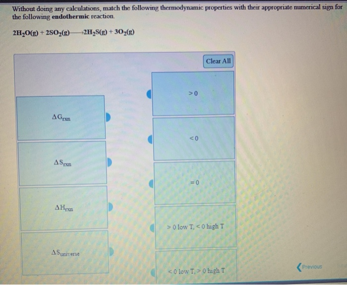 Solved Without doing any calculations, match the following | Chegg.com