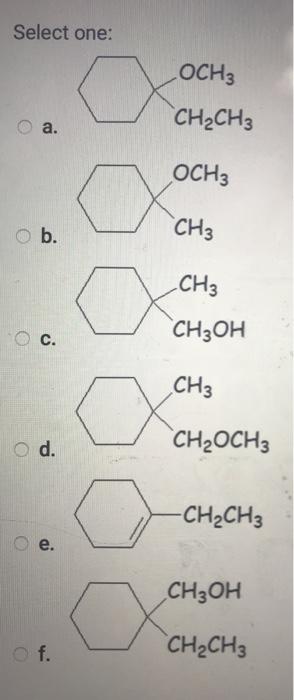 Solved Which of the following is the major substitution | Chegg.com
