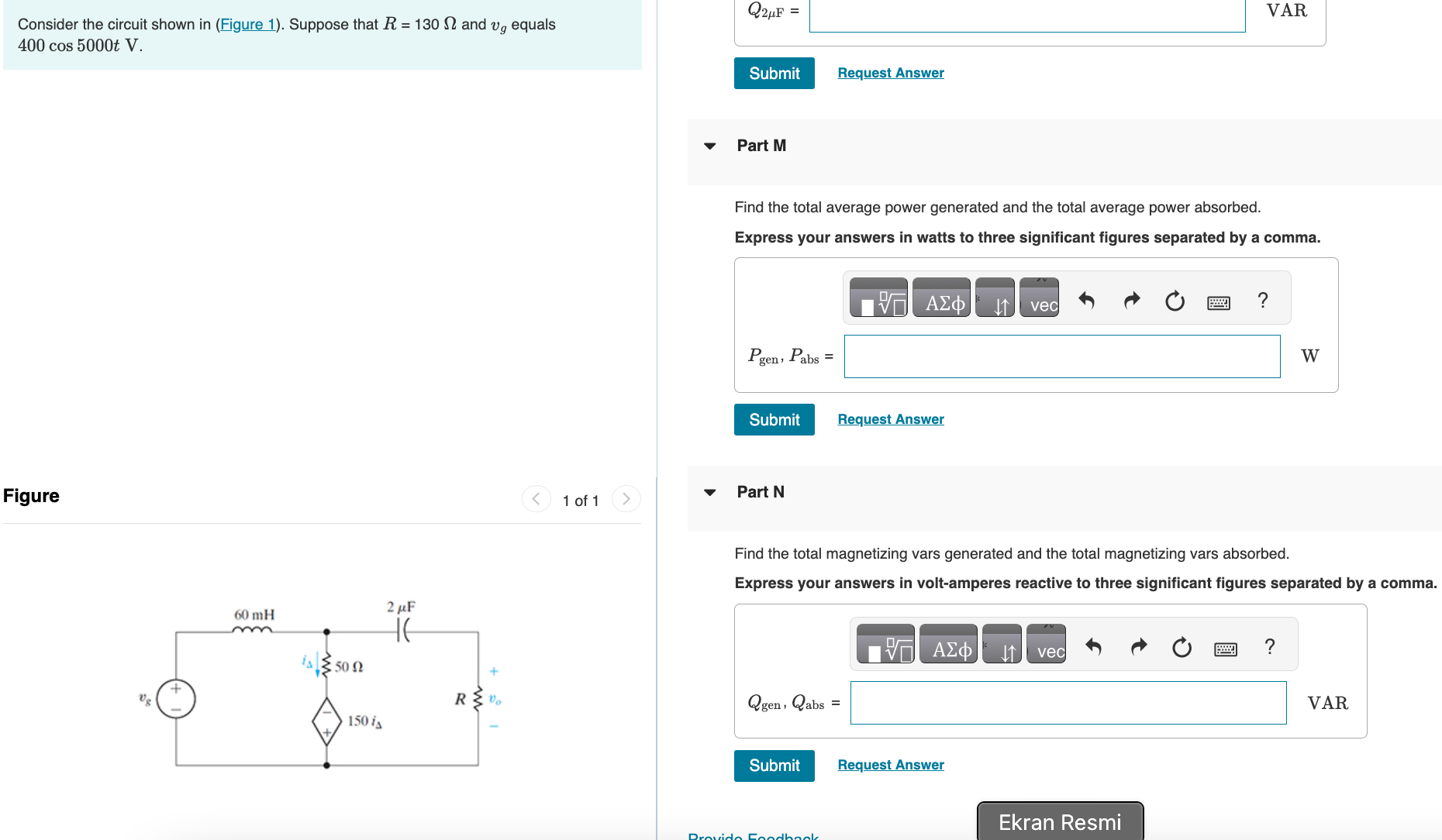 Solved Consider the circuit shown in (Figure 1). ﻿Suppose | Chegg.com