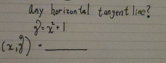 Solved any horizontal tangent line? | Chegg.com