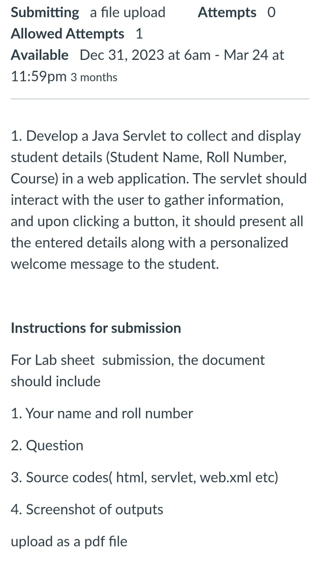 Solved Submitting a file uploadAttempts 0Allowed Attempts | Chegg.com