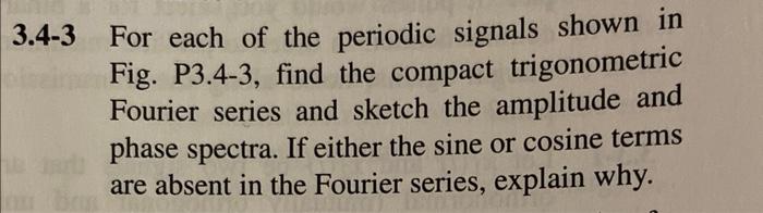 Solved 3-3 For each of the periodic signals shown in Fig. | Chegg.com