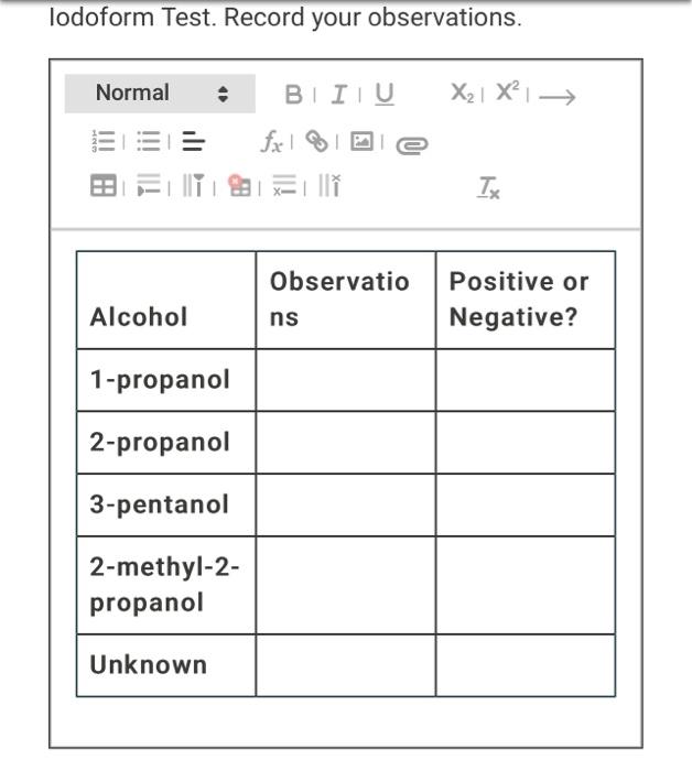 Solved Data And Report Submission - Identifying An Unknown | Chegg.com