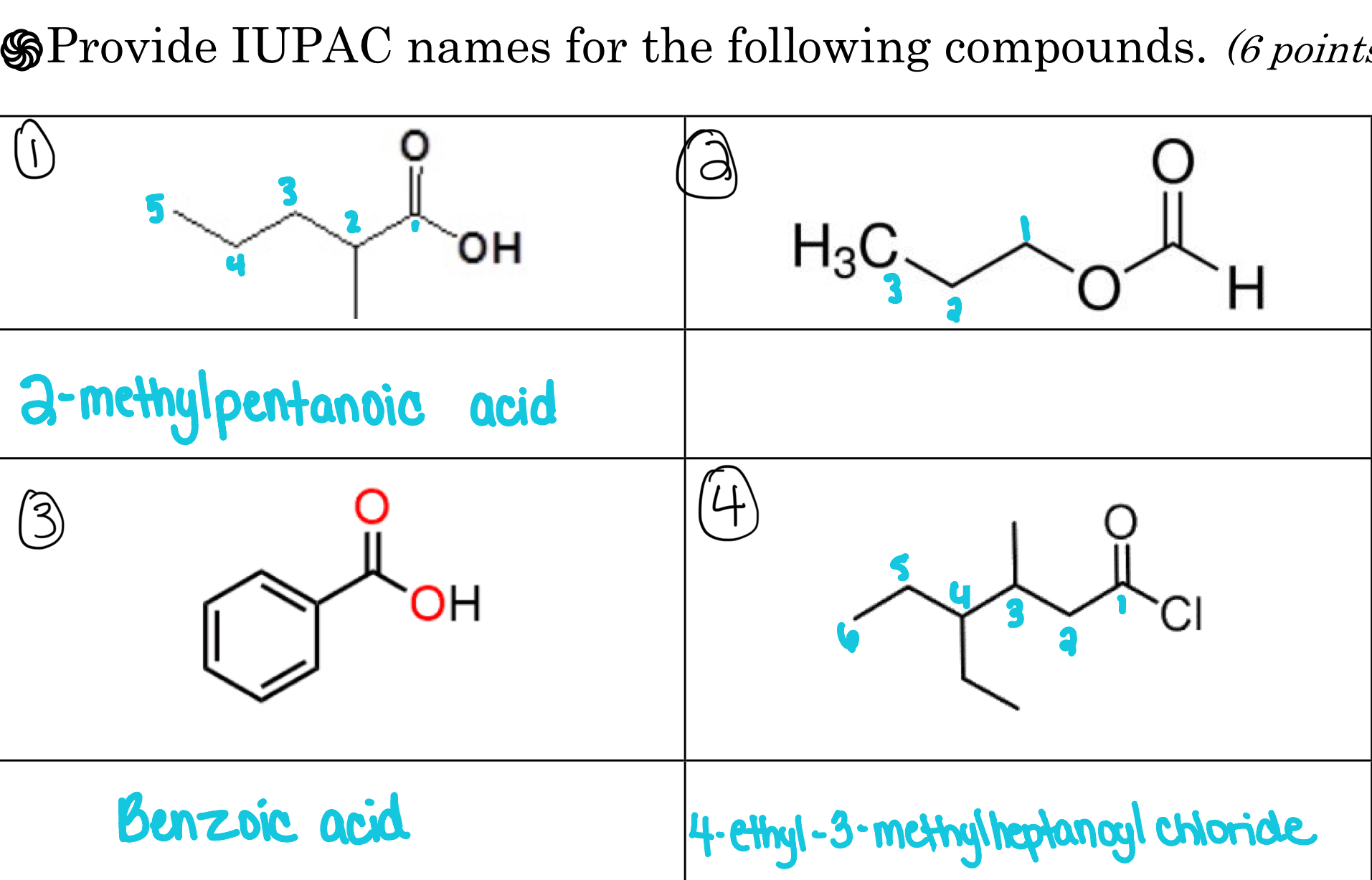 Solved Provide IUPAC names for the following compounds. | Chegg.com
