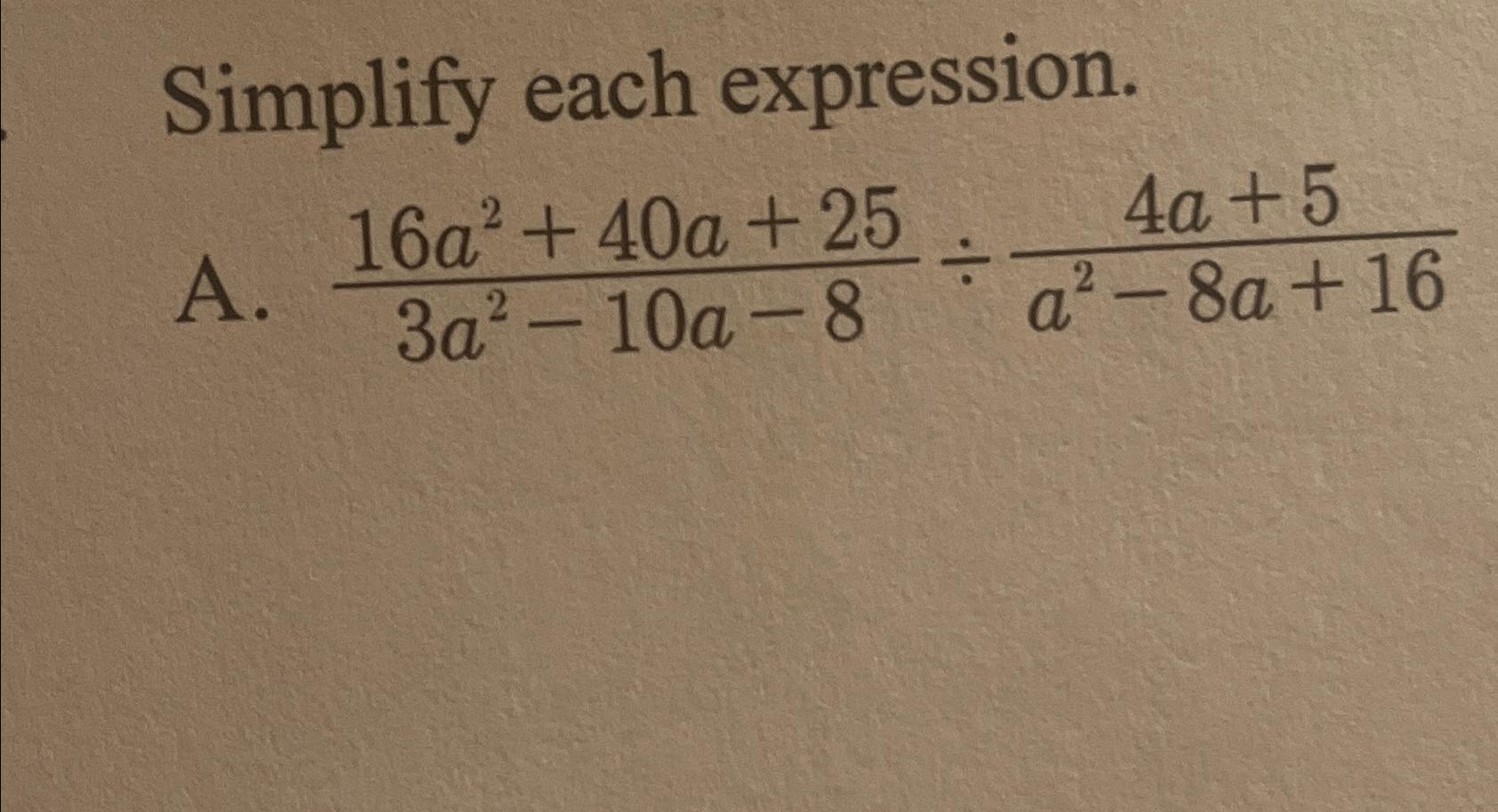 Solved Simplify Each Chegg