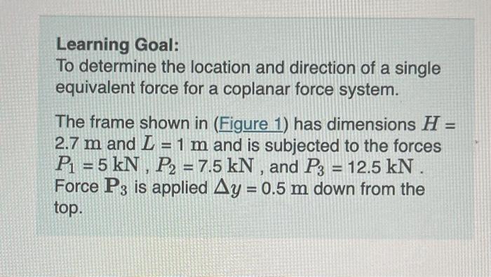 Solved part e: where does the line of action intersect the | Chegg.com