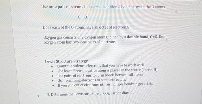Solved Use lone pair electrons to make an additional bond | Chegg.com