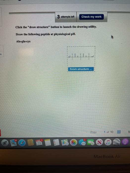Solved 3 attempts left Check my work Click the "draw | Chegg.com