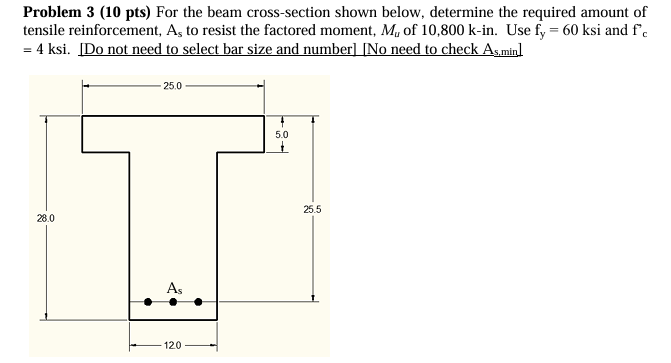 Solved For the beam cross-section shown below, determine the | Chegg.com