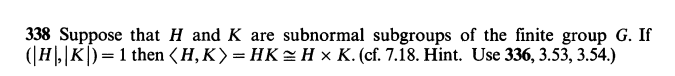 Solved 338 ﻿Suppose that H ﻿and K ﻿are subnormal subgroups | Chegg.com