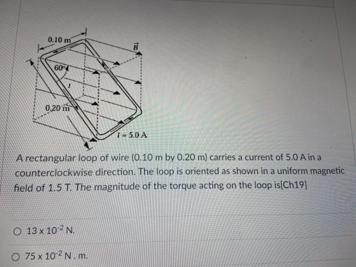 Solved counterclockwise direction. The loop is oriented as | Chegg.com