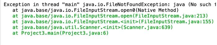 Solved Exception in thread "main" | Chegg.com
