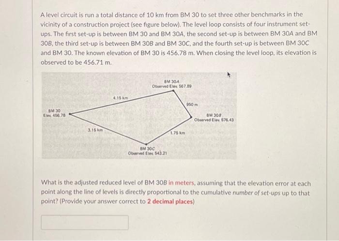 Solved A level circuit is run a total distance of 10 km from | Chegg.com