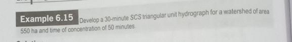Solved Example 6.15 ﻿Develop a 30 -minule SCS triangular | Chegg.com