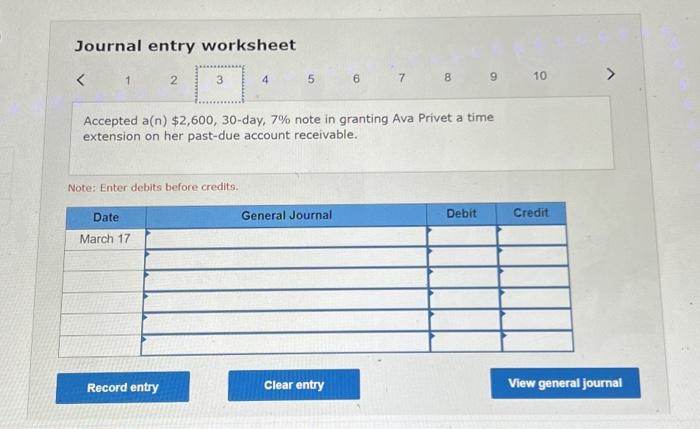Solved Journal entry worksheetJournal entry worksheet 6789 | Chegg.com